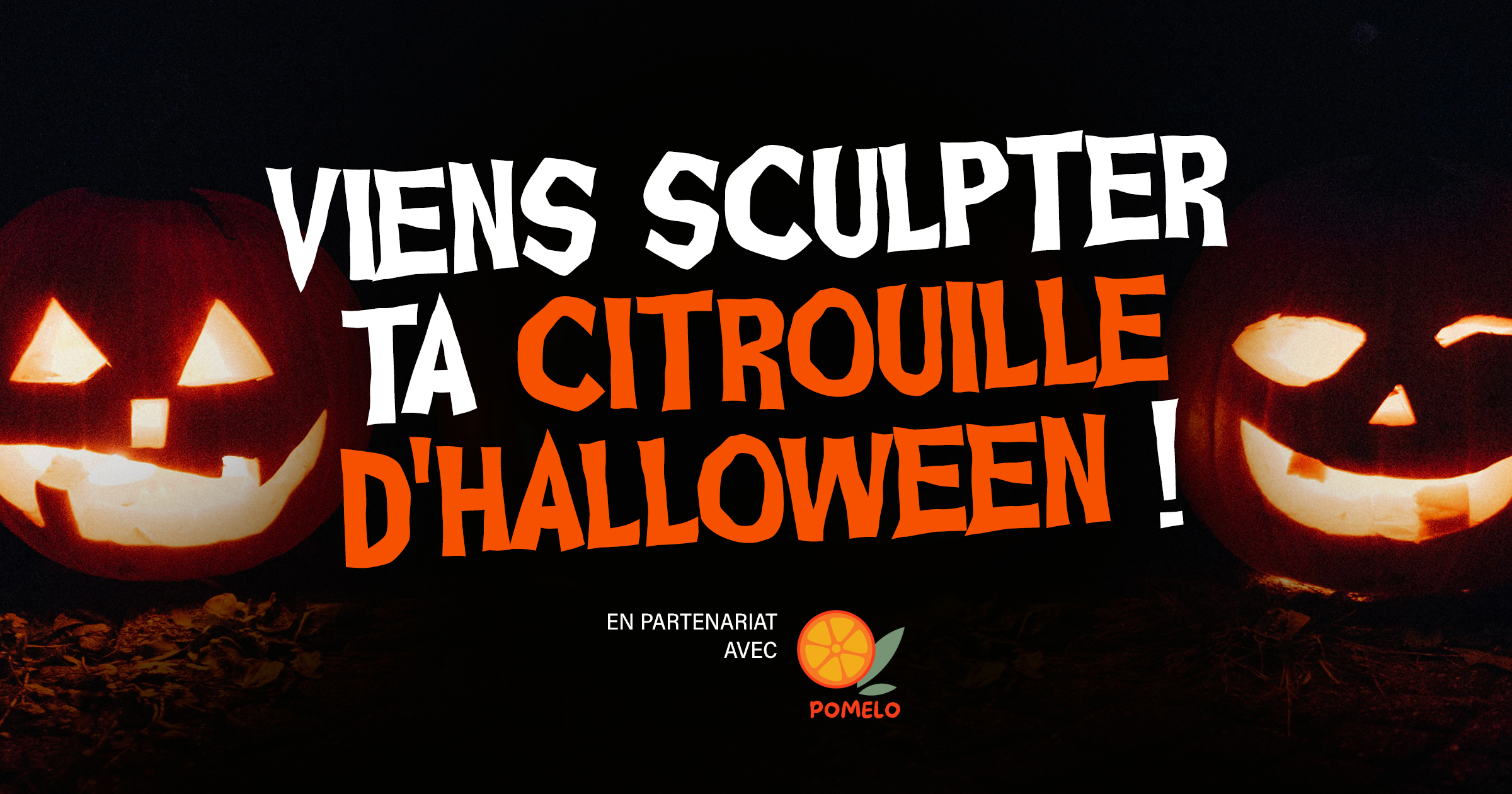 Viens sculpter ta citrouille d'Halloween